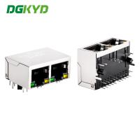 China RJ45 Connector Modular Jack with 6u Gold Plating Filter and TAB-Down Port for Gigabit Ethernet for sale