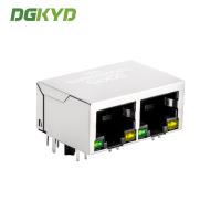 China RJ45 Connector Modular Jack with 6u Gold Plating Filter and TAB-Down Port for Gigabit Ethernet for sale
