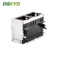 China RJ45 Connector Modular Jack with 6u Gold Plating Filter and TAB-Down Port for Gigabit Ethernet for sale