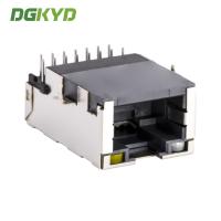 China Very Low Profile RJ45 Connector with Gigabit Integrated Transformer and Gold Plating 6U for sale