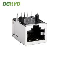 China Gigabit Ethernet Industrial Network Port RJ45 Shielded Connector Single In-line Package RJ45 Jack for sale