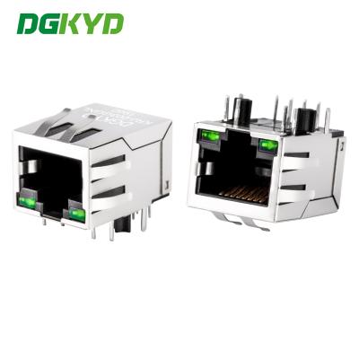 China 100Mbps Single Port RJ45 Connector with Integrated Filter RJ45 Jack for Industrial PCB Network Interface for sale