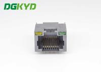 China All Plastic Head Socket With Lamp Cells 8p8c Low Profile RJ45 for sale