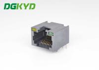 China All Plastic Head Socket With Lamp Cells 8p8c Low Profile RJ45 for sale