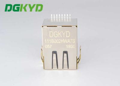 China SMD RJ45 Modular Jack 8p8c Single Port with Band Filter for 10/100/1000 BASE-T Networks for sale