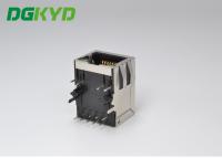 China 1 X 1 Dip With Lamp Shield 2.5G RJ45 Ethernet Connector for sale