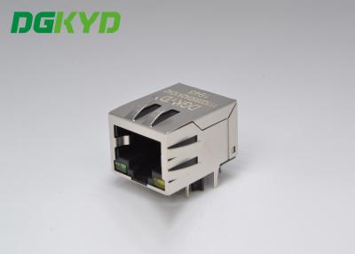 China 1 X 1 Dip With Lamp Shield 2.5G RJ45 Ethernet Connector for sale