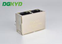 China Modular Jack 100M BASE-T 1x2 2 Port RJ45 for sale