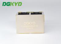 China Transformer Connector Modular Black Plastic Housing 1000M 2 Port RJ45 for sale