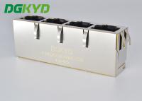 China DGKYD 1x4 RJ45 Gigabit Ethernet Filter Connector 100M/1000M BASE-T with 8 Terminals per Port for sale