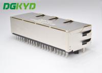 China DGKYD 1x4 RJ45 Gigabit Ethernet Filter Connector 100M/1000M BASE-T with 8 Terminals per Port for sale