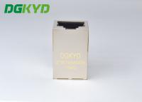 China 100M BASE-TX RJ45 PCB Connector Single Port 25.4mm Metal Shielded TAB-UP Latch for sale