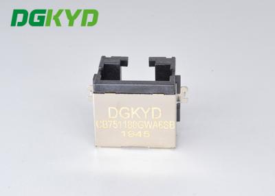 China 8P8C Low Profile RJ45 Connector - 8 Contacts, -40°C to +85°C Operating Temperature, SMD Package for sale