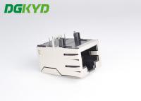 China Side Plug 100 Megabytes Integrated Filter 1 Port RJ45 90 Degree for sale