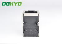 China Side Plug 100 Megabytes Integrated Filter 1 Port RJ45 90 Degree for sale