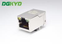 China DGKYD311Q070AB1A4DN Shielded Tab-Up Gigabit Cat6 RJ45 Connector with 1000M BASE-TX Speed and 10 Positions for sale