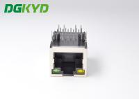 China DGKYD311Q070AB1A4DN Shielded Tab-Up Gigabit Cat6 RJ45 Connector with 1000M BASE-TX Speed and 10 Positions for sale