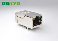 China Single Port Gigabit PoE RJ45 Connector 12 Pin with Transformer 1000M Base-TX for sale