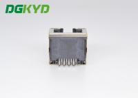 China Female Single Port 8p8c RJ45 Connector with LED LCP UL94V-0 -40 to +85℃ for sale