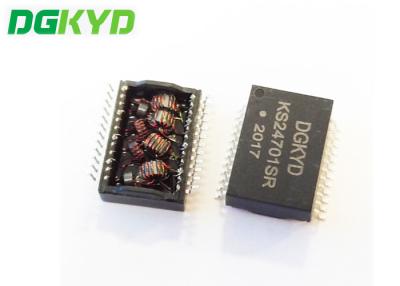 China KS24701SR 24-Pin SMD Isolation Transformer for 2.5G BASE-TX Networks with 4 Core Pairs for sale