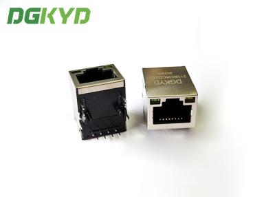 China RJ45 Single Port TAB UP Network Connector With LED for sale