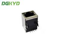China RJ45 Single Port TAB UP Network Connector With LED for sale