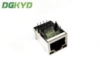 China RJ45 Single Port TAB UP Network Connector With LED for sale