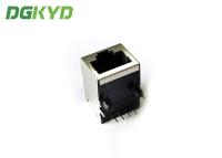 China DIP 1X1 Single Port TAB UP RJ45 Network Connector for sale