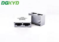 China 1X2 8P8C TAB Down RJ45 Ethernet Jack For Printed Circuit Board for sale