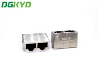 China POE 1X2 8P8C Tab Down RJ45 Network Jack Without LED - 10/100/1000BASE-T Compatible with 1500V Hi-pot Rating for sale