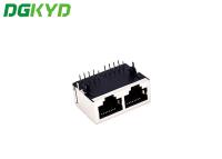China POE 1X2 8P8C Tab Down RJ45 Network Jack Without LED - 10/100/1000BASE-T Compatible with 1500V Hi-pot Rating for sale