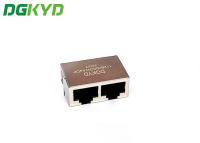 China POE 1X2 8P8C Tab Down RJ45 Network Jack Without LED - 10/100/1000BASE-T Compatible with 1500V Hi-pot Rating for sale