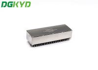 China 1X4 8P10C TAB Down RJ45 Network Connector With LED for sale