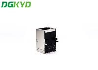 China Single Port 8P8C TAB UP RJ45 Network Connector With LED for sale