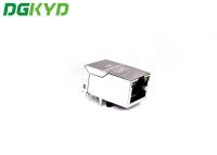 China Single Port 8P8C TAB UP RJ45 Network Connector With LED for sale