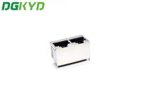 China Modular 180 Degree 1X2 Ethernet RJ45 Connector for sale
