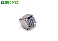 China 1x2 8P8C RJ45 Ethernet Connector with Metal Shield 1500V AC for sale