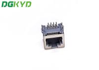 China 1x2 8P8C RJ45 Ethernet Connector with Metal Shield 1500V AC for sale