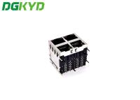 China 1 Gigabit 2x2 RJ45 Network Connector PA66 Housing 10 100 1000BASE-T for sale