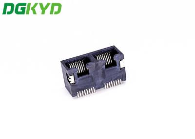 China UL 94V-0 56 Double Port TAB UP RJ45 Network Connector for sale