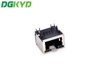 China DGKYD60S1188AB2A6DY1008 60S Single Port TAB UP RJ45 Connector with LED - 265°C Wave Soldering, 2250VDC Withstand Voltage for sale
