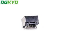 China DGKYD60S1188AB2A6DY1008 60S Single Port TAB UP RJ45 Connector with LED - 265°C Wave Soldering, 2250VDC Withstand Voltage for sale