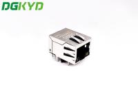 China TAB DOWN 1X1 RJ45 Shielded Connector With Filter Outlet 10/100/1000BASE-T for sale