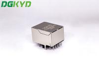 China Modular Single Port RJ45 Gigabit Connector With Filter Outlet for sale