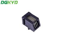 China DGKYD5721E1166IWA1DB1057 Single Port 180 Degree TAB UP RJ45 Connector with PBT Housing for 10/100/1000BASE-T Networks for sale