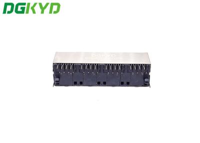 China UL 94V-0 1X4 RJ45 Modular Connector 180 Degree Without Filter for sale