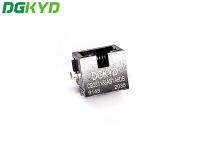 China SMT Sink 2.8 DIP Single Port RJ45 Connector with Metal Shield - 8 Position 100 Ohm Impedance for sale