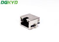 China SMT Sink 2.8 DIP Single Port RJ45 Connector with Metal Shield - 8 Position 100 Ohm Impedance for sale