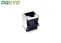 China Single Port RJ45 Shielded Connector with 10 Pin Configuration and 1000BASE-T Performance for Industrial Networking for sale