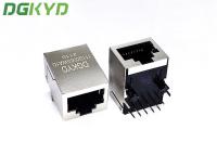 China Single Port RJ45 Shielded Connector with 10 Pin Configuration and 1000BASE-T Performance for Industrial Networking for sale